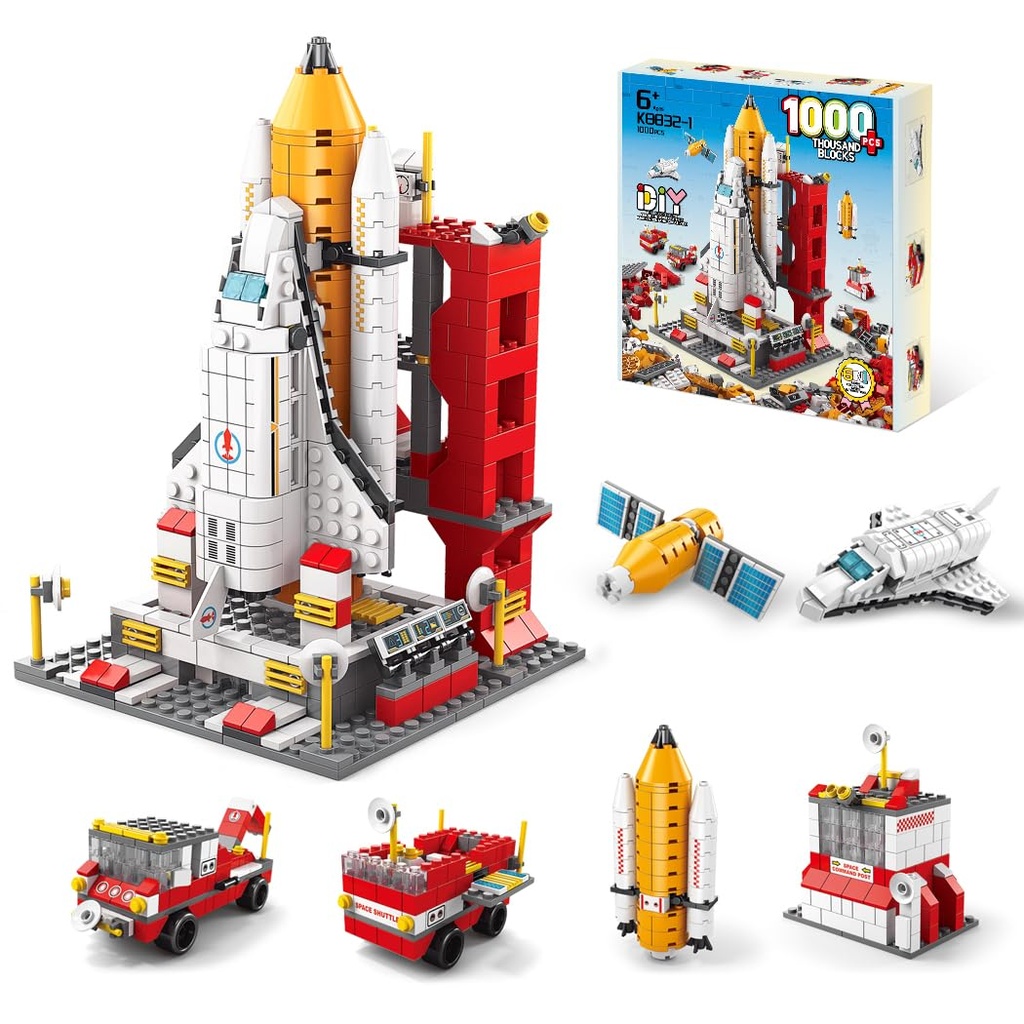 Small Construction Blocks - Rocket | The TeamKids Shop